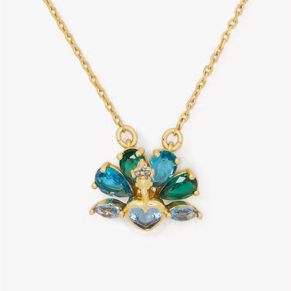 kate spade | Jewelry | Nwt Kate Spade Gold Necklace With Multicolor ...